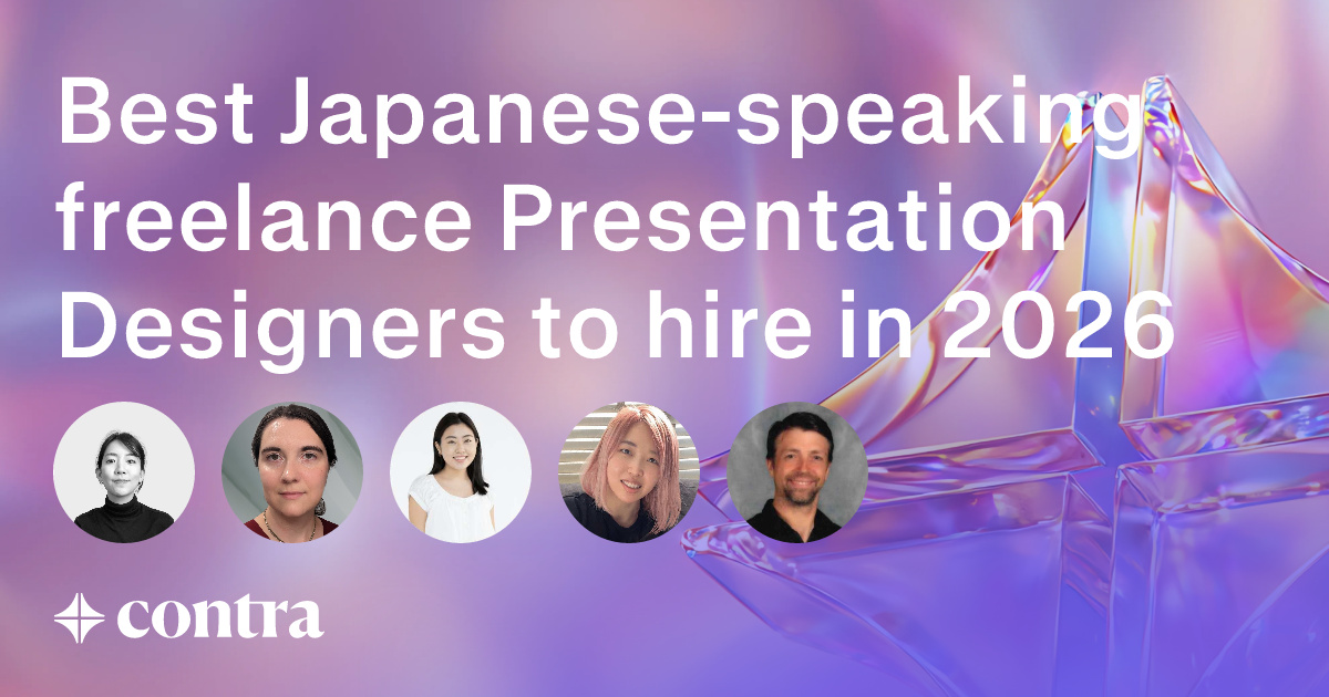 Best Japanese-speaking freelance Presentation Designers to hire in 2025