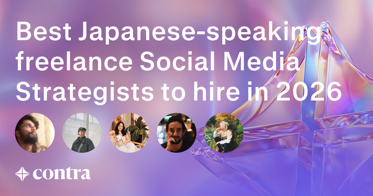 Japanese-speaking Social Media Strategy freelancers