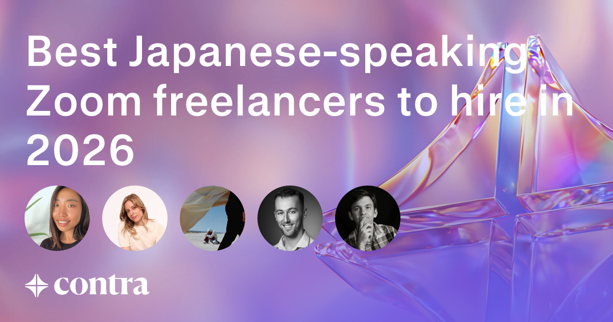 Japanese-speaking Zoom freelancers