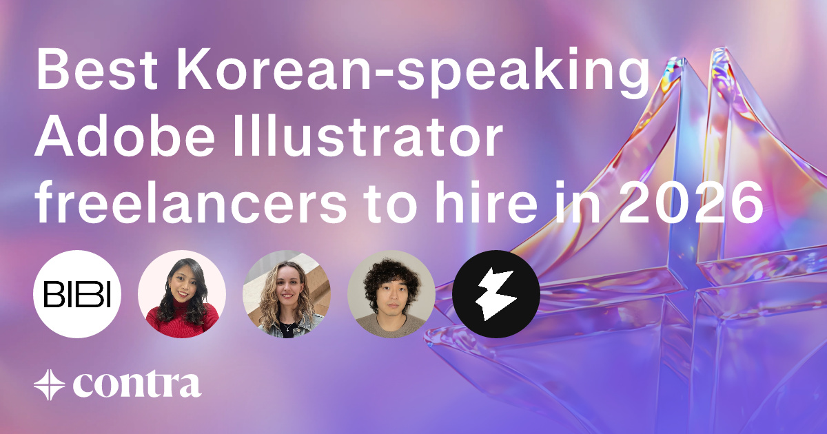 Korean-speaking Adobe Illustrator freelancers