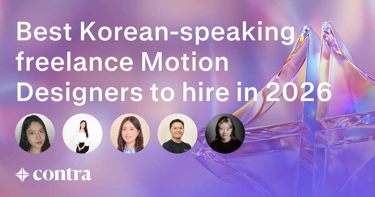 Korean-speaking Motion Design freelancers