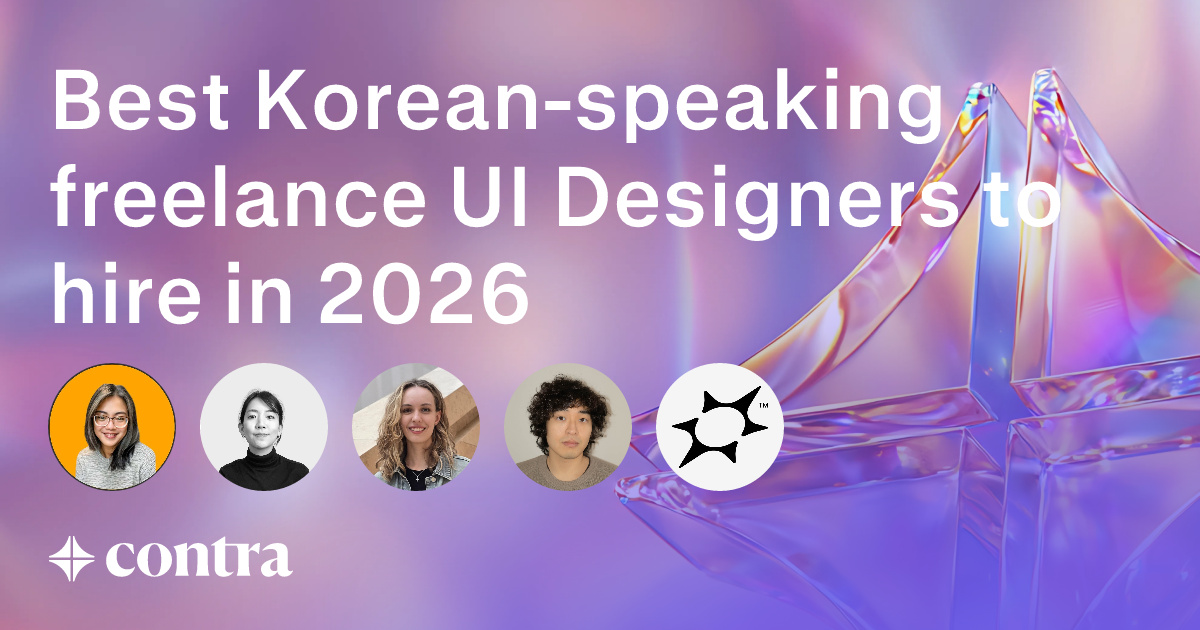 Korean-speaking UI Design freelancers