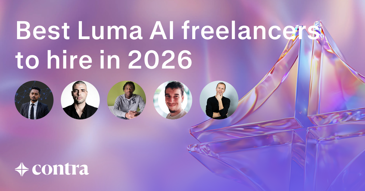 Best Luma AI freelancers to hire in 2025