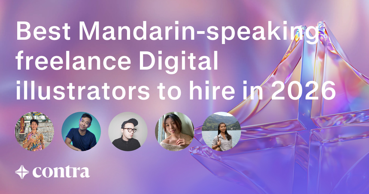 Mandarin-speaking Digital illustration freelancers