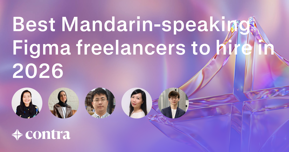 Best Mandarin-speaking Figma freelancers to hire in 2025