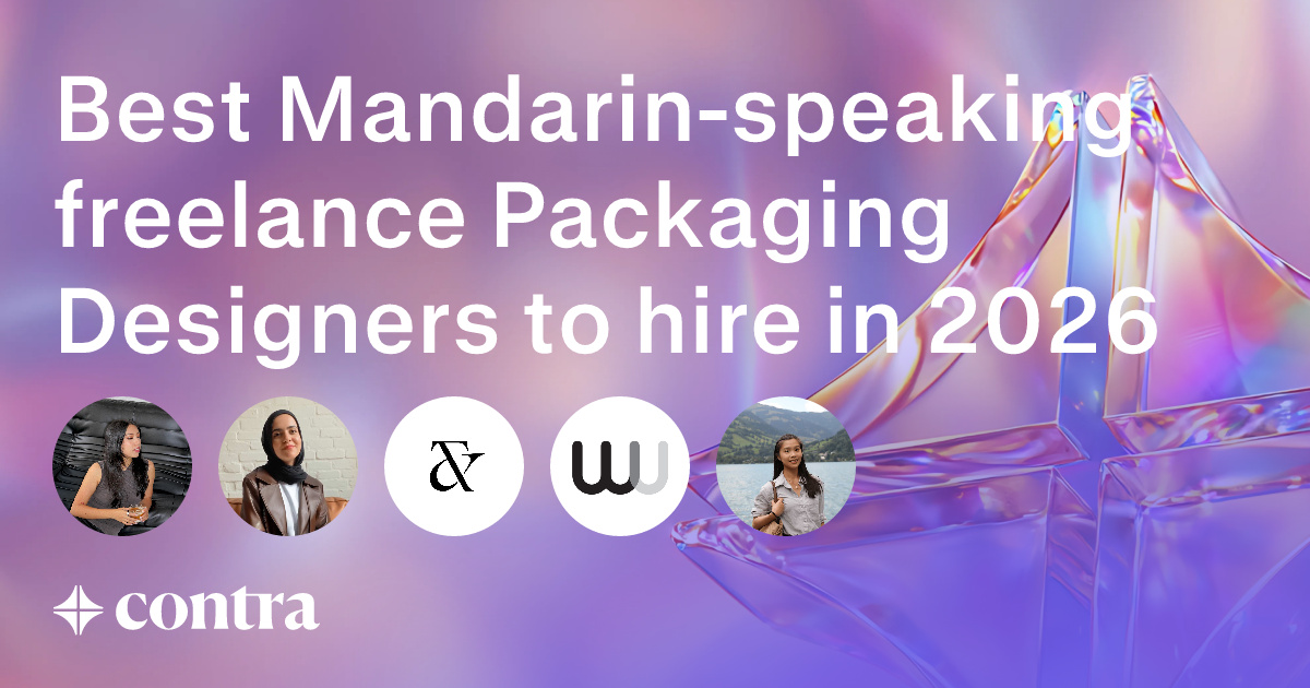 Mandarin-speaking Packaging Design freelancers