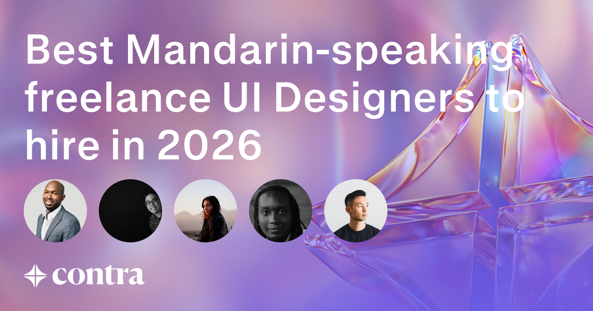 Mandarin-speaking UI Design freelancers