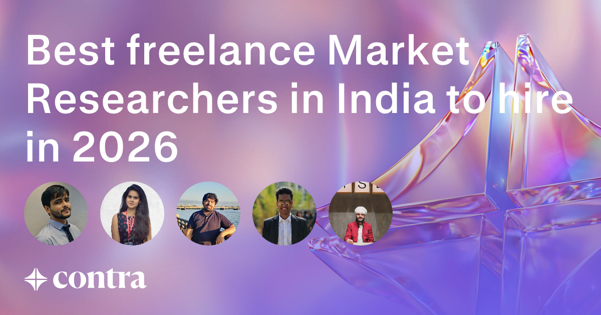 Market Research freelancers in India