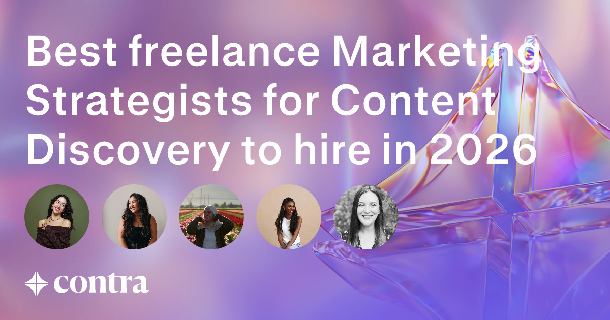 Marketing Strategy freelancers for Content Discovery