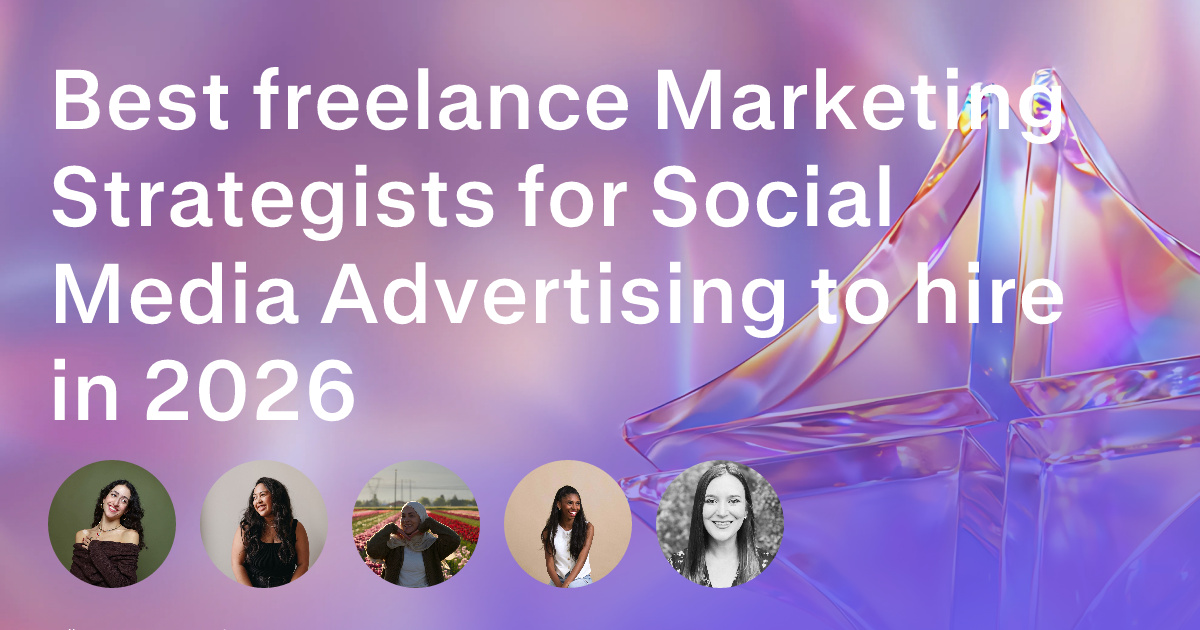 Best freelance Marketing Strategists for Social Media Advertising to ...