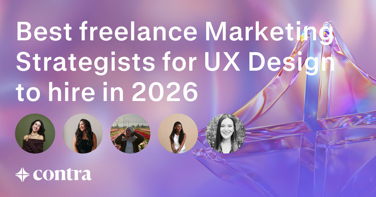 Marketing Strategy freelancers for UX Design