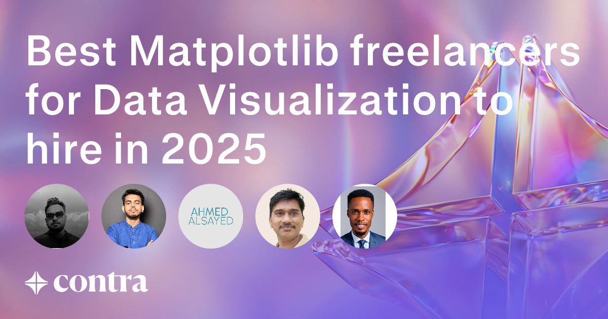 Best Matplotlib freelancers for Data Visualization to hire in 2025