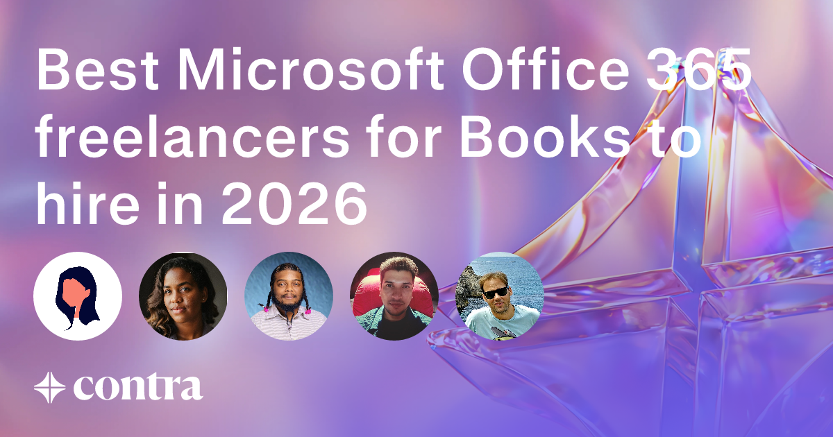 Microsoft Office 365 freelancers for Books