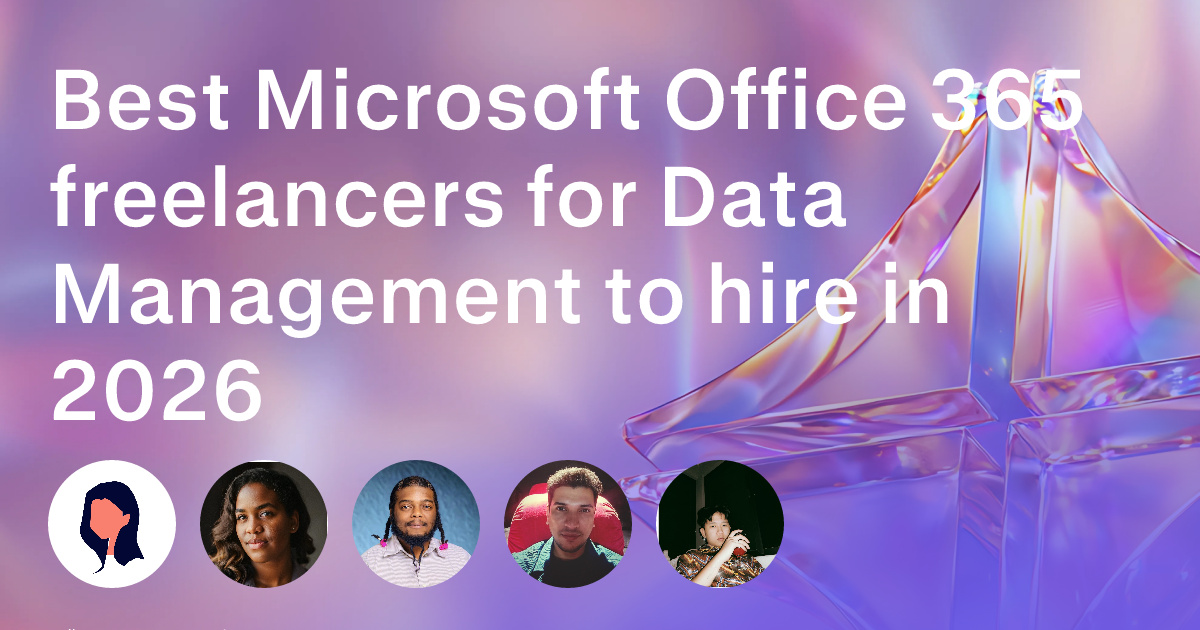 Microsoft Office 365 freelancers for Data Management