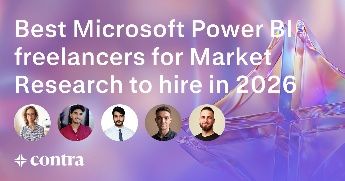 Microsoft Power BI freelancers for Market Research