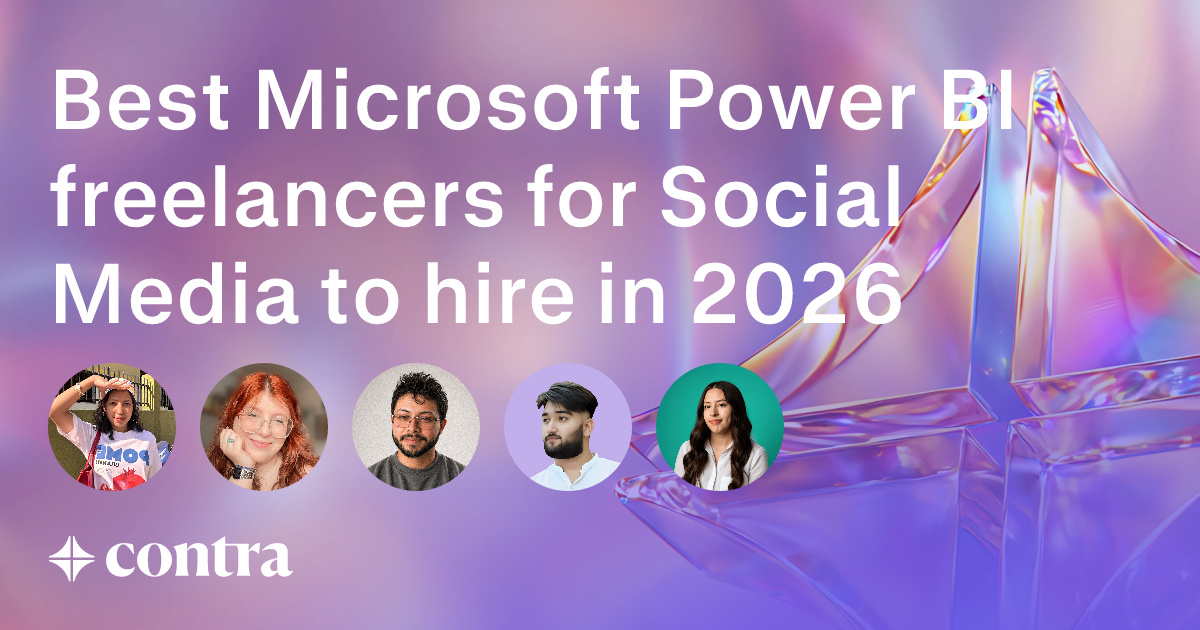 Microsoft Power BI freelancers for Social Media