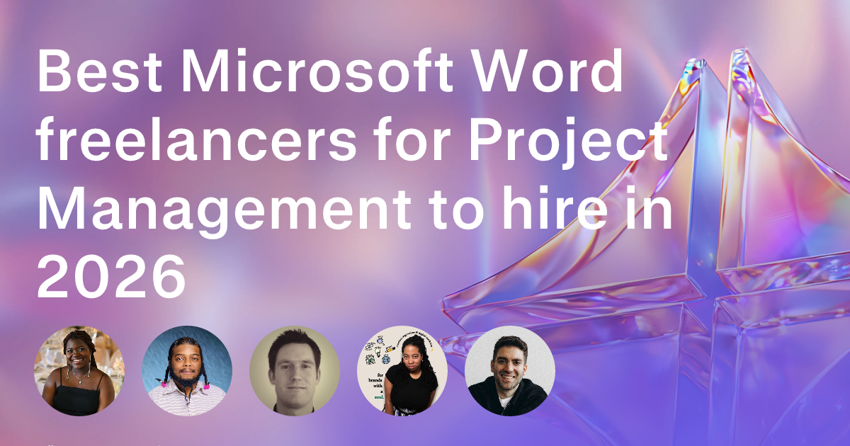 Microsoft Word freelancers for Project Management