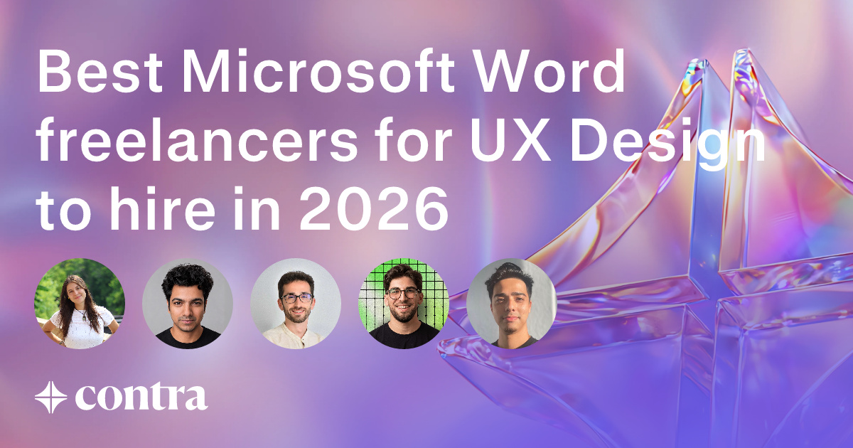 Microsoft Word freelancers for UX Design