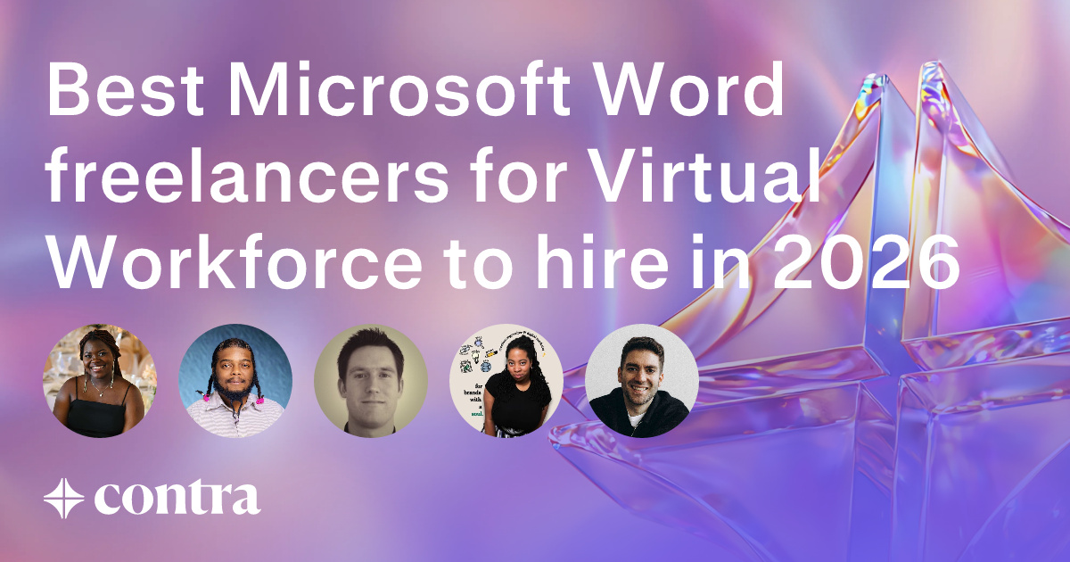 Microsoft Word freelancers for Virtual Workforce