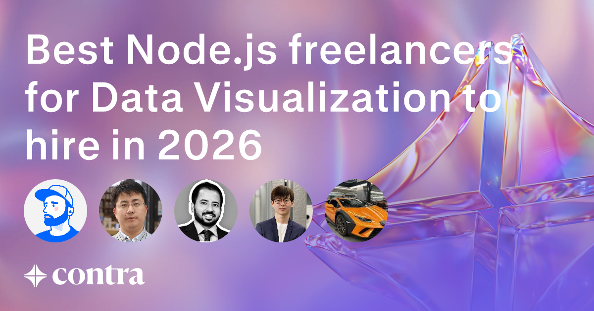 Best Node.js freelancers for Data Visualization to hire in 2025