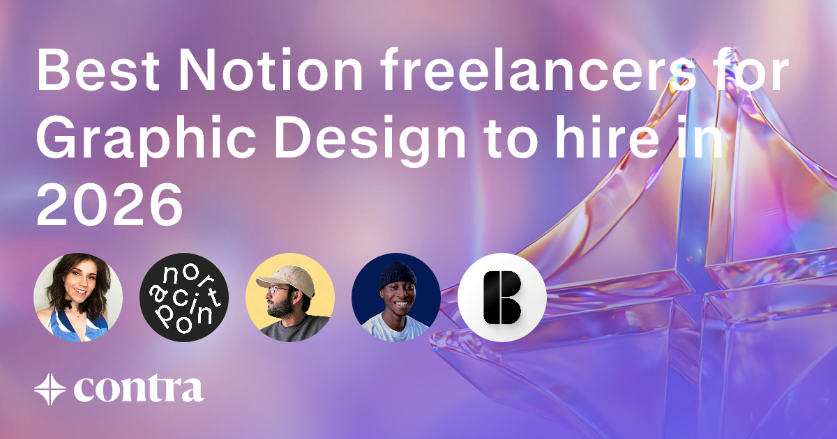 Notion freelancers for Graphic Design
