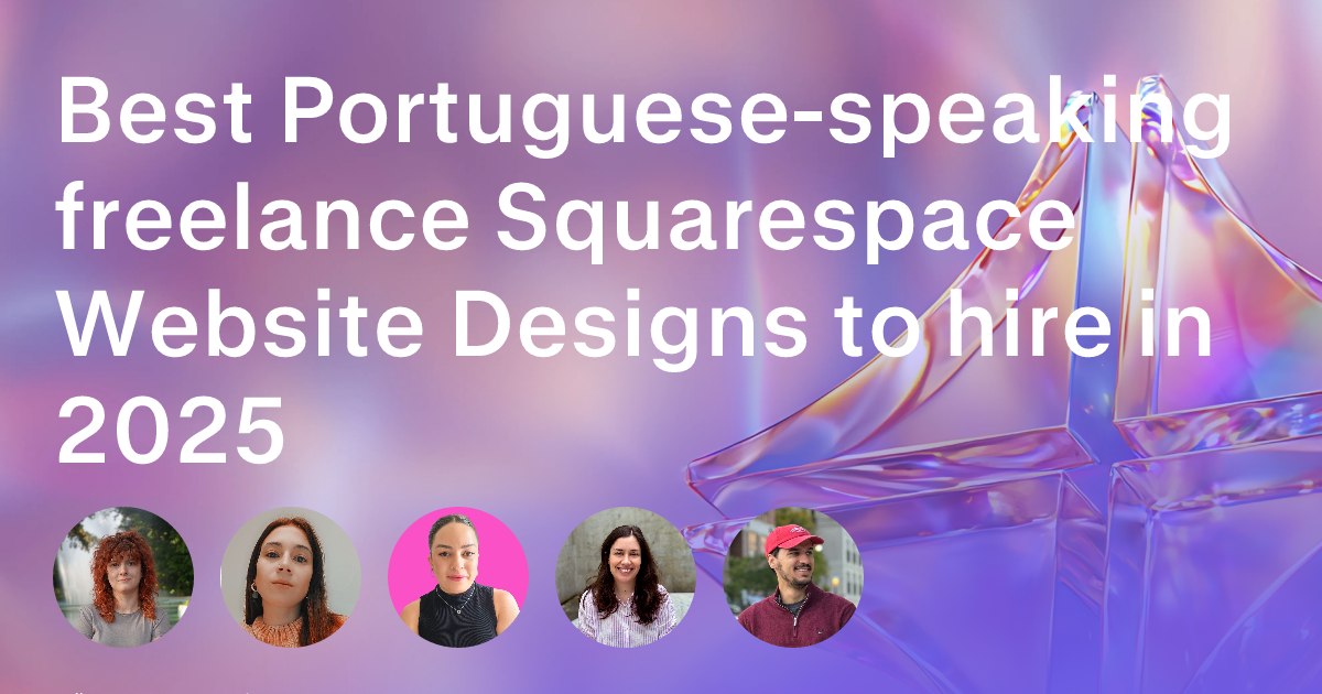 Best Portuguese-speaking freelance Squarespace Website Designs to hire ...