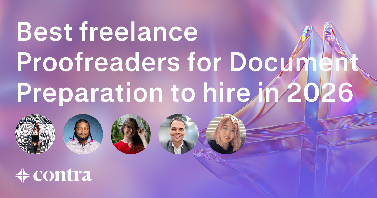 Proofreading freelancers for Document Preparation