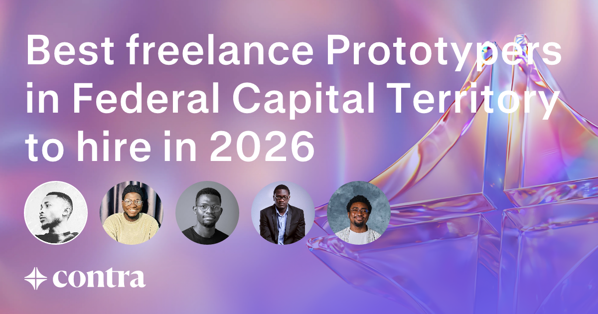 Prototyping freelancers in Federal Capital Territory
