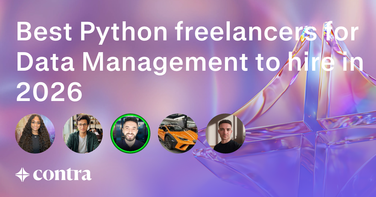 Best Python freelancers for Data Management to hire in 2025