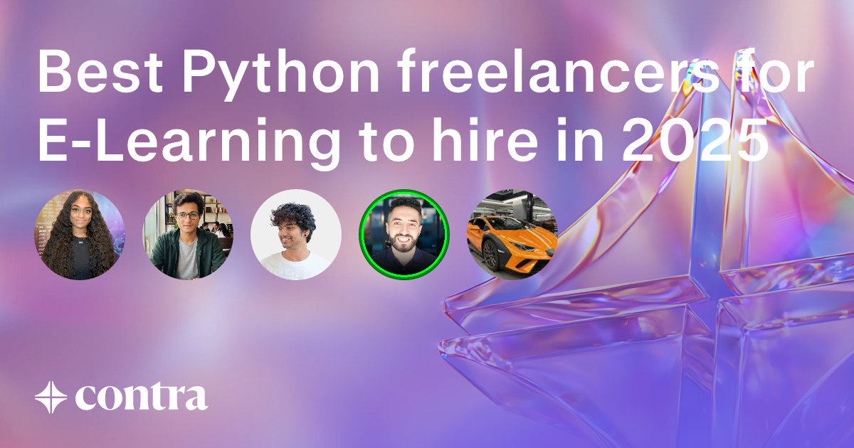 Best Python freelancers for E-Learning to hire in 2025