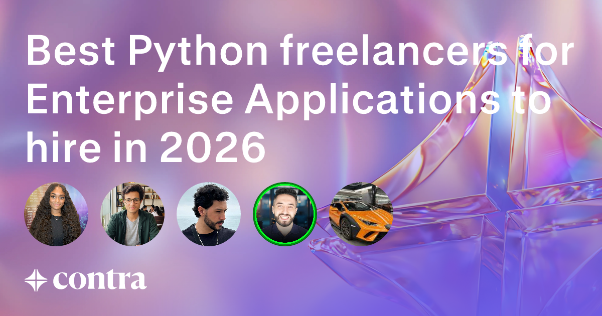 Best Python freelancers for Enterprise Applications to hire in 2025