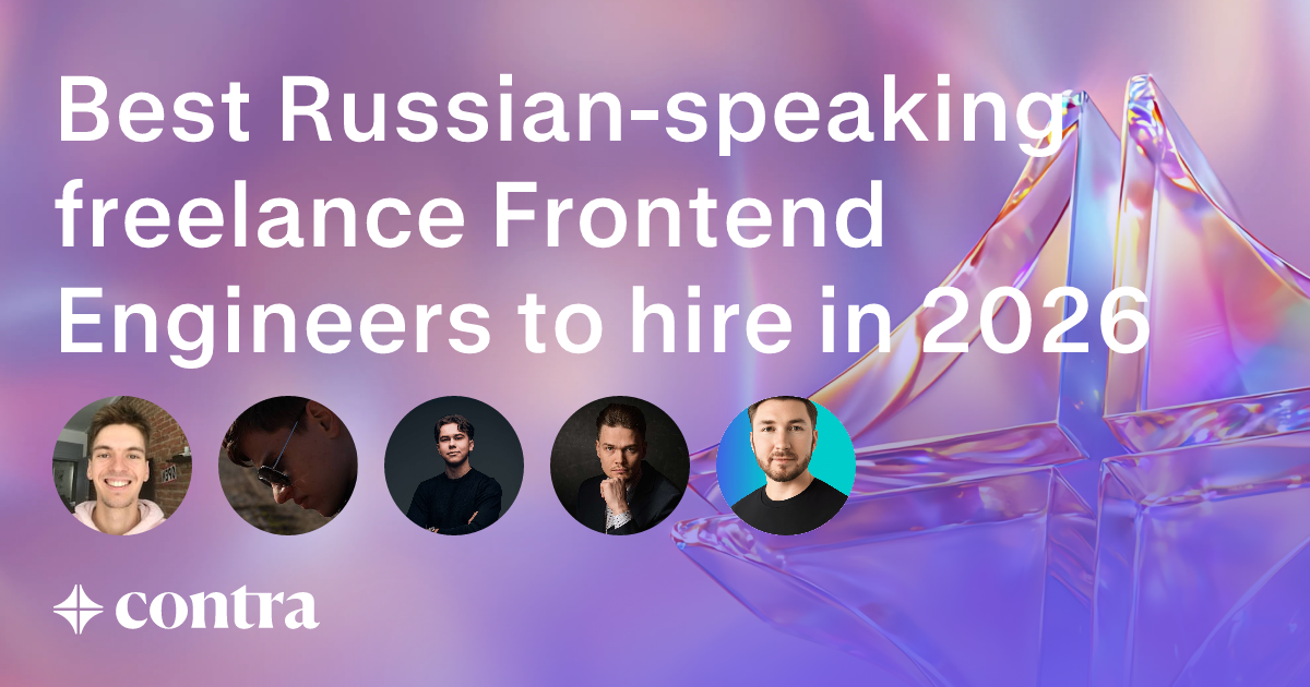 Russian-speaking Frontend Development freelancers