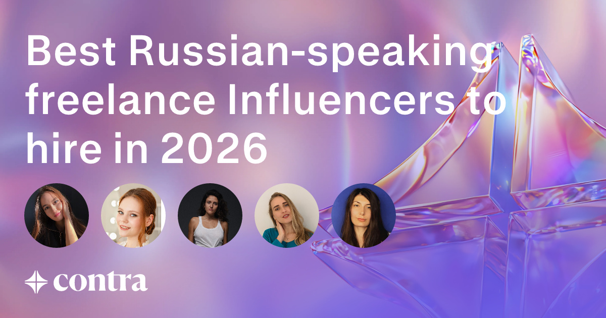 Russian-speaking Influencer Marketing freelancers