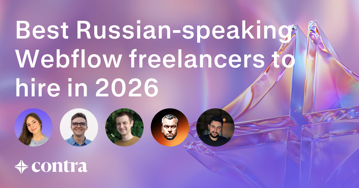 Best Russian-speaking Webflow freelancers to hire in 2025