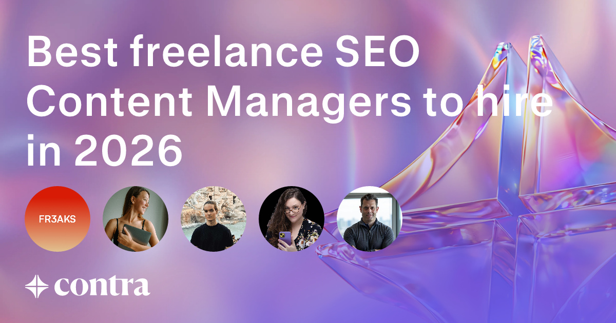 SEO Content Managment freelancers