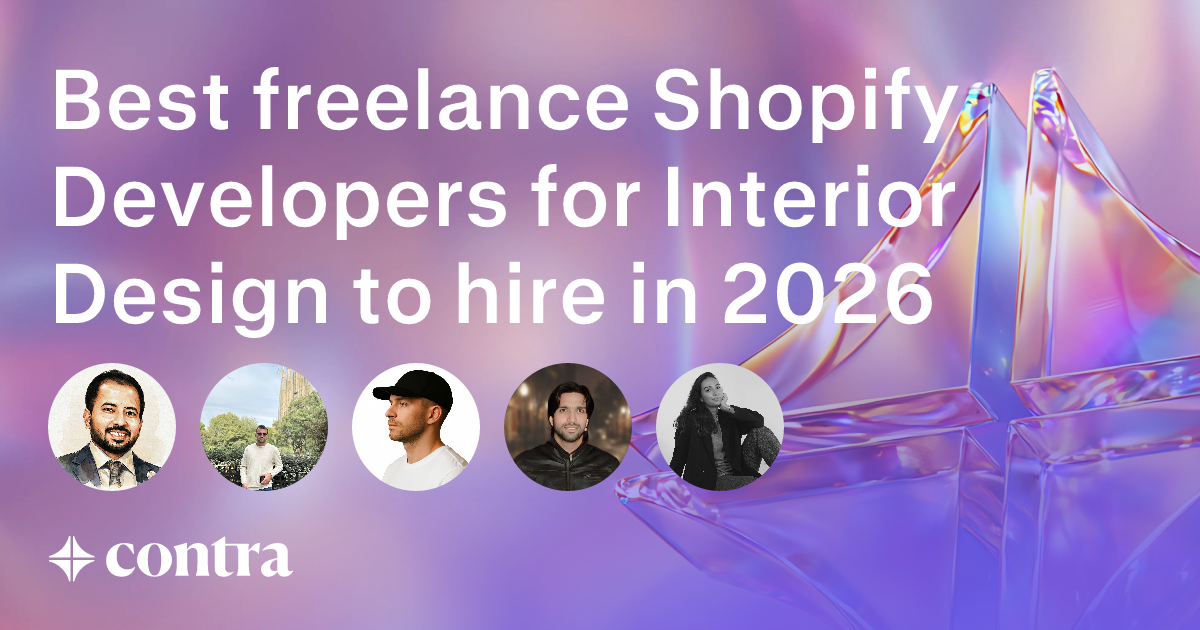 Best freelance Shopify Developers for Interior Design to hire in 2025