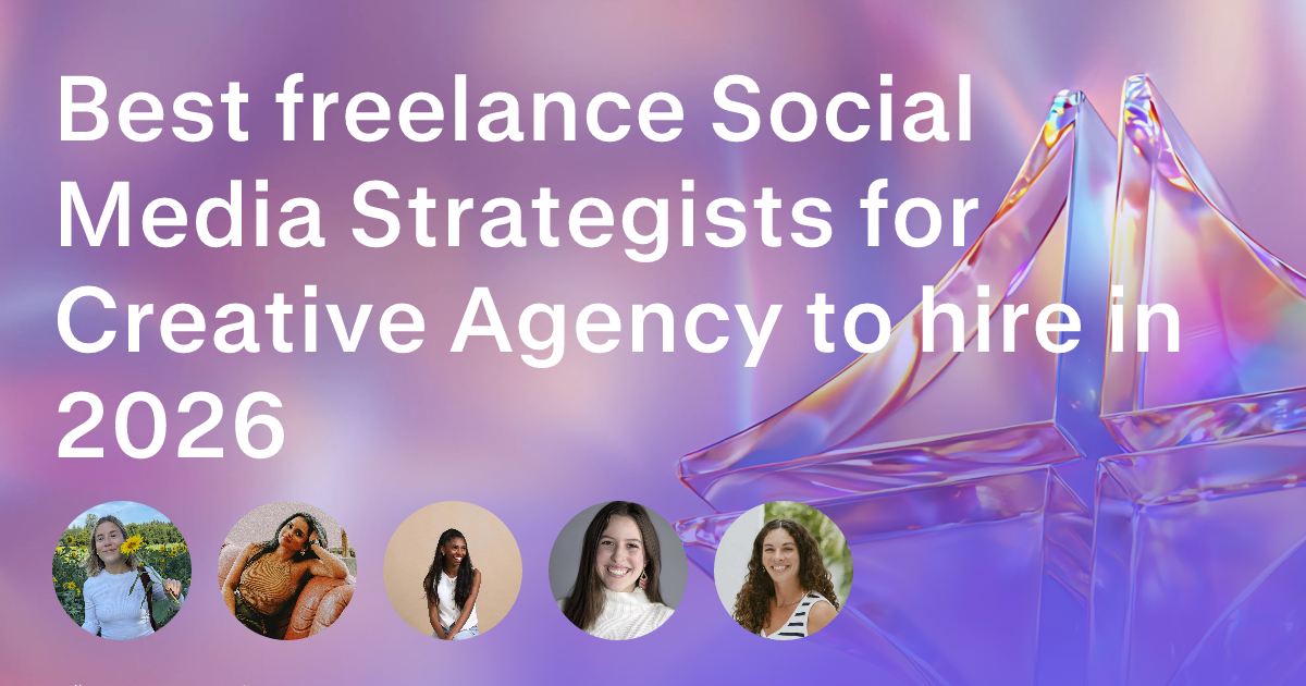 Social Media Strategy freelancers for Creative Agency