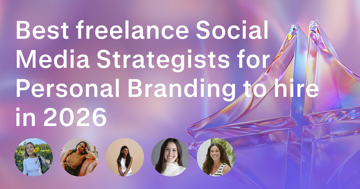 Social Media Strategy freelancers for Personal Branding