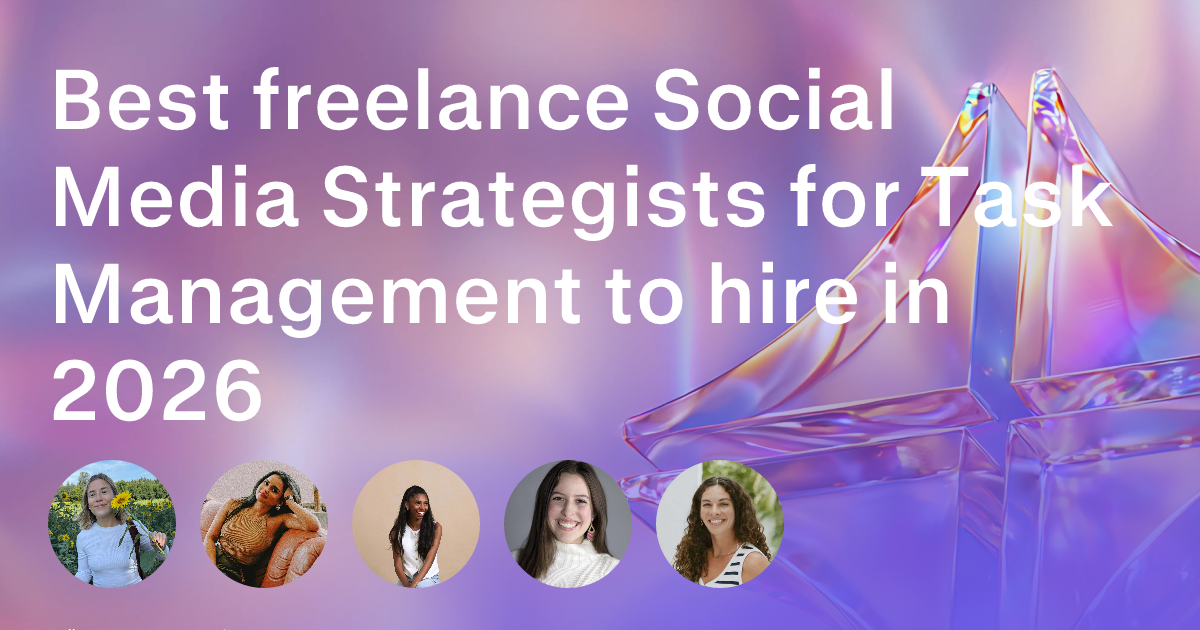 Social Media Strategy freelancers for Task Management
