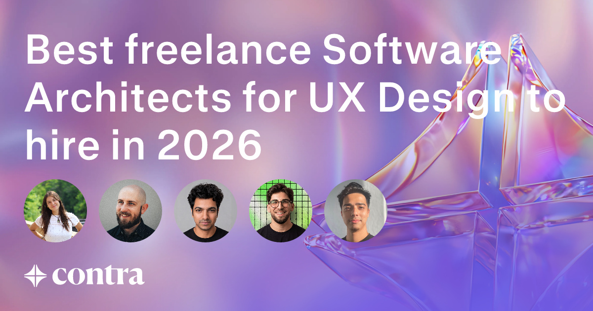 Software Architecture freelancers for UX Design