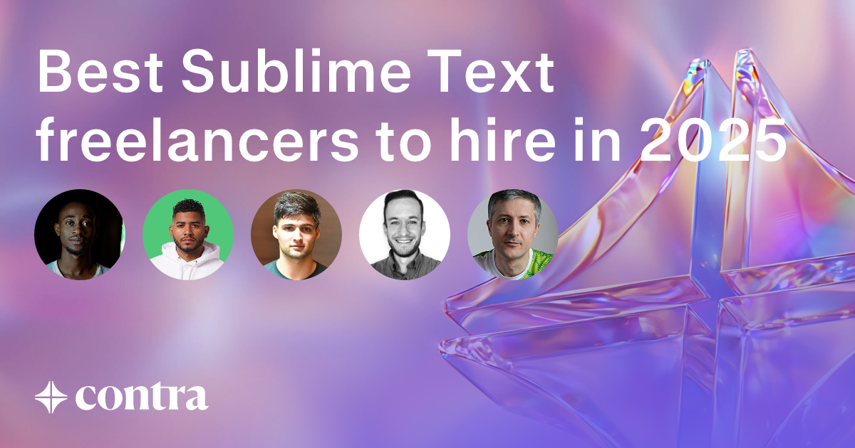 Best Sublime Text freelancers to hire in 2025