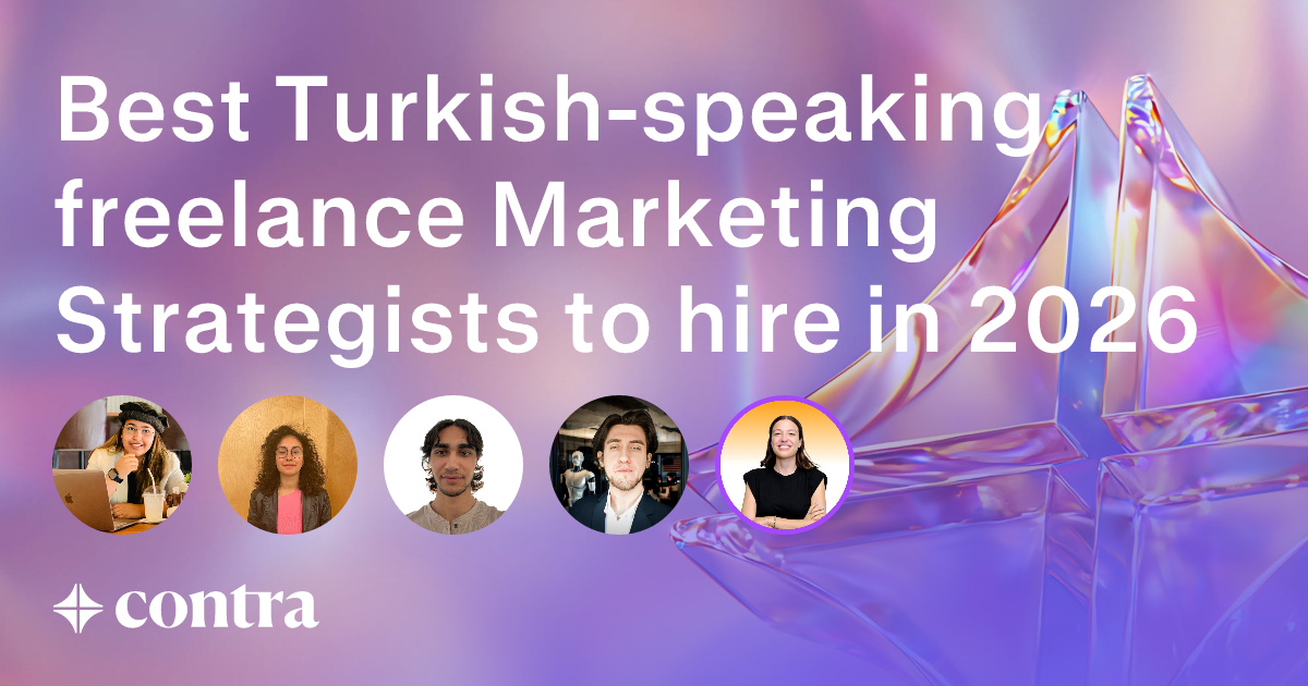 Turkish-speaking Marketing Strategy freelancers
