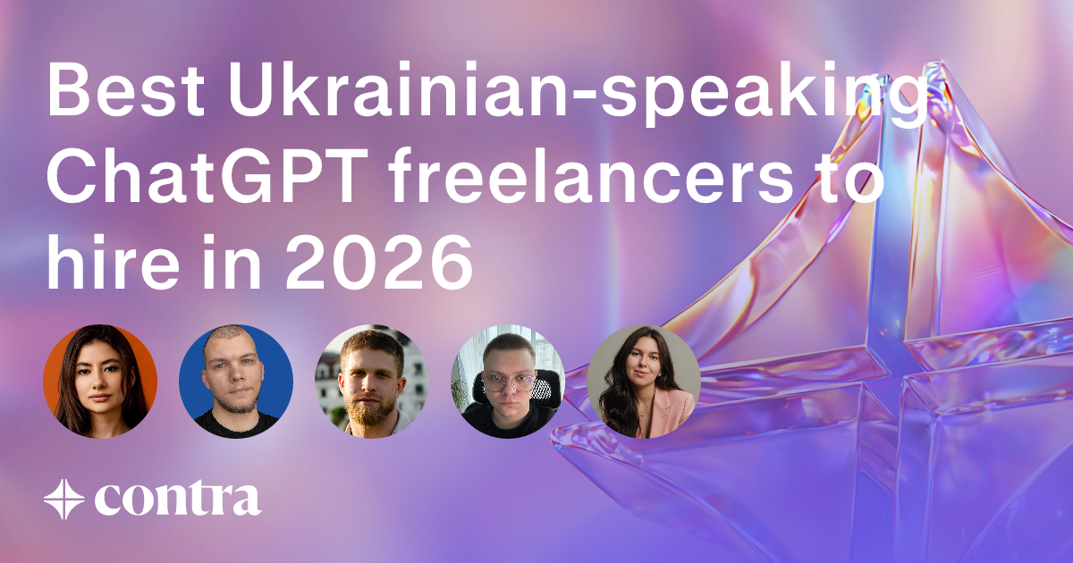 Best Ukrainian-speaking ChatGPT freelancers to hire in 2025