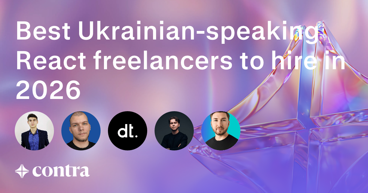 Best Ukrainian-speaking React freelancers to hire in 2025