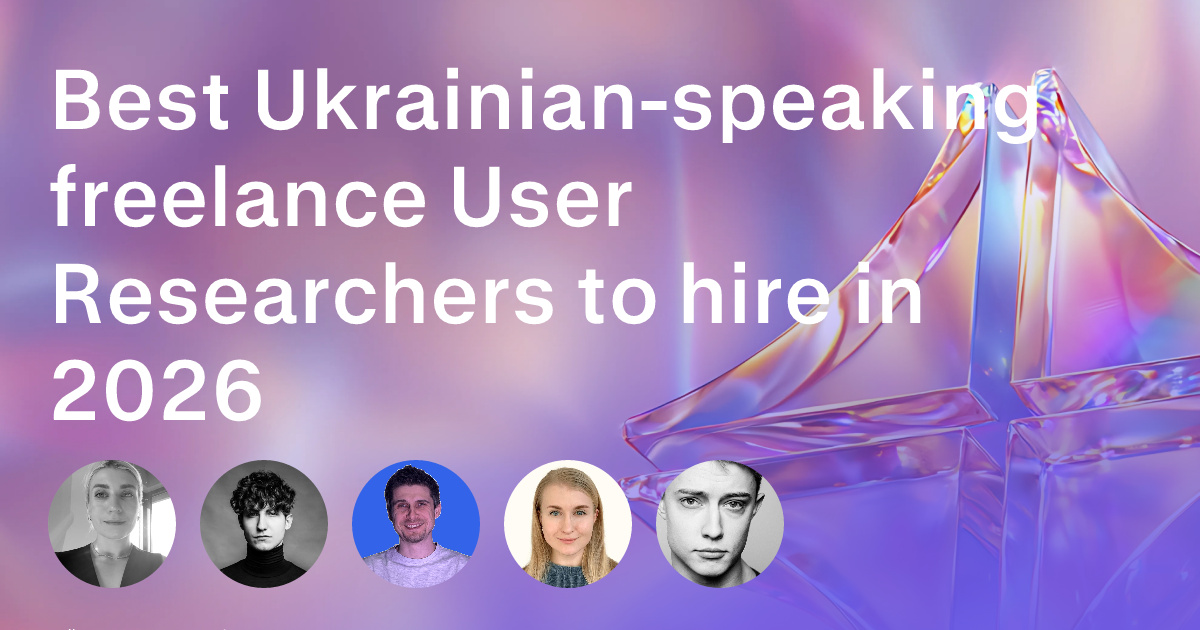 Ukrainian-speaking User Research freelancers