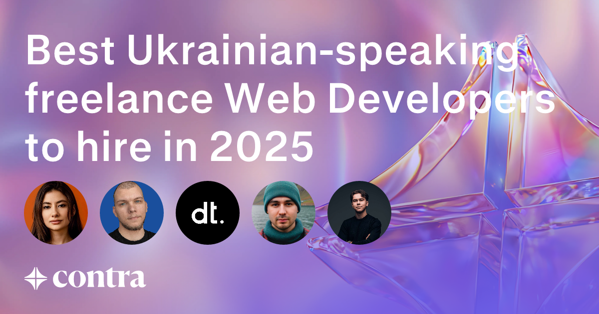 Best Ukrainian-speaking freelance Web Developers to hire in 2025
