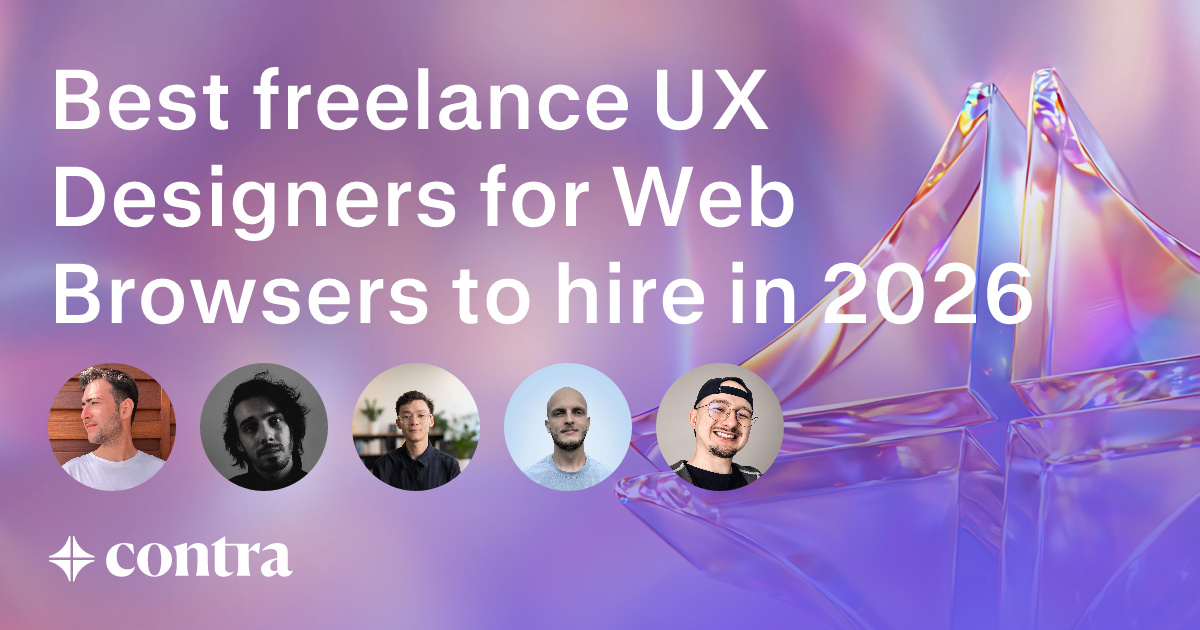 UX Design freelancers for Web Browsers