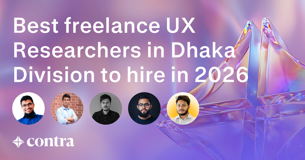 UX Research freelancers in Dhaka Division