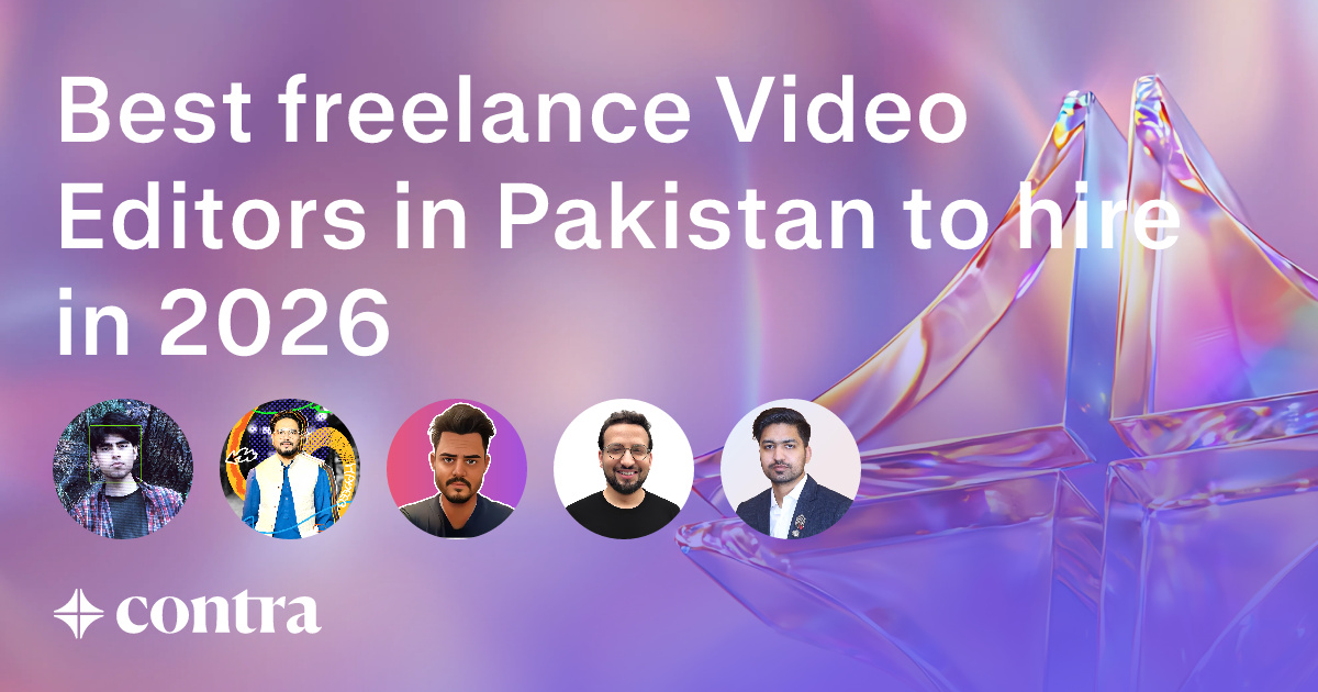 Video Editing freelancers in Pakistan