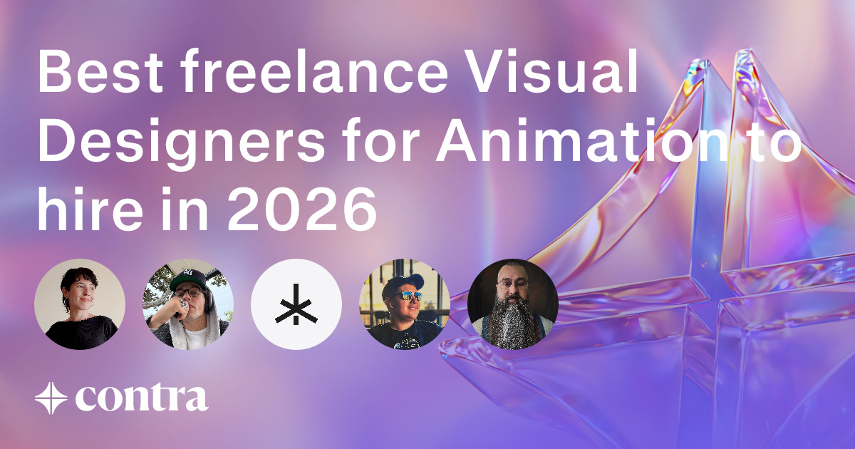 Best freelance Visual Designers for Animation to hire in 2025